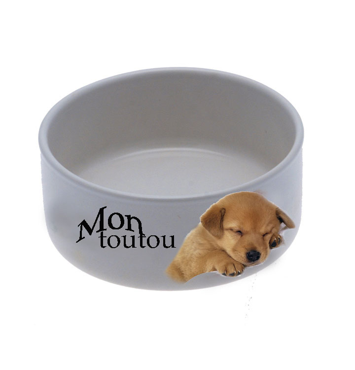 gamelle photo personnalisée pour chien et chat, cadeau pour animal